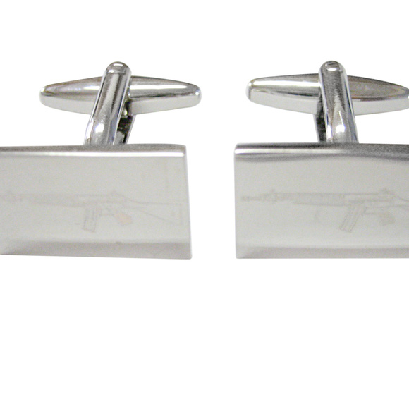 Kiola Designs | Accessories | Silver Toned Etched Ak47 Rifle Pendant ...